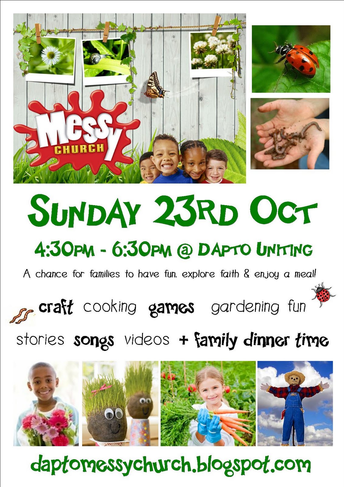 Messy Church @ Dapto Uniting: Oct 23rd: Invite your family & friends!