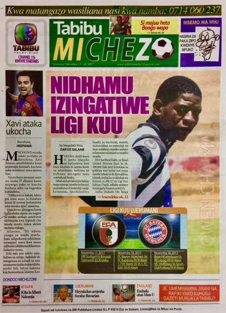 TOP STORIES IN TANZANIA TODAY'S NEWSPAPERS, NOVEMBER 14, - Simon Mayunga Official