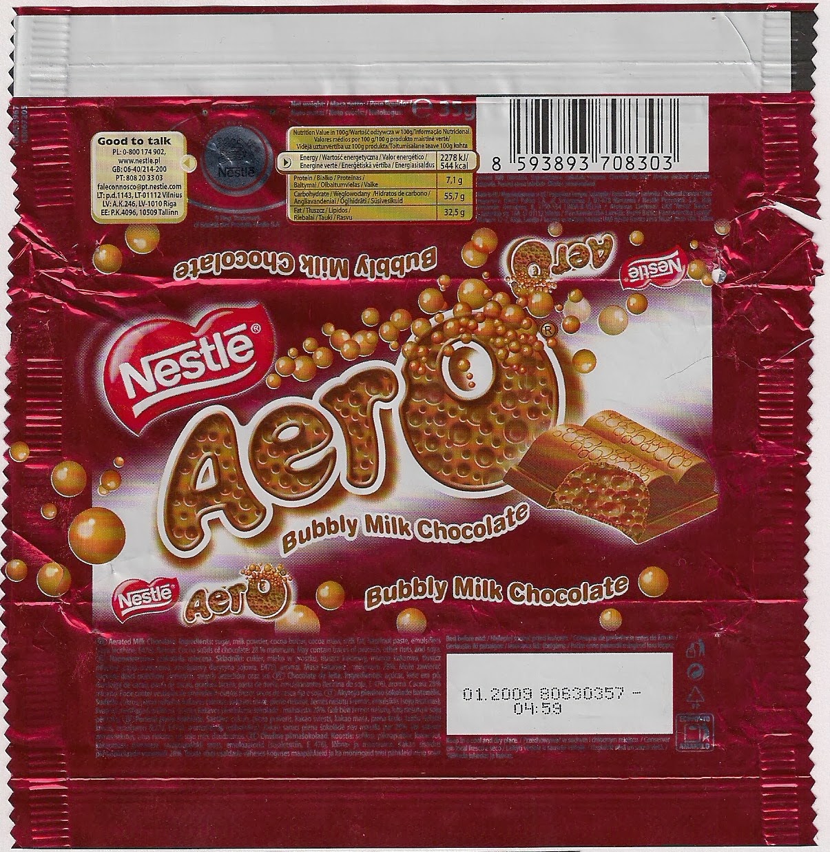 Nestlé Chocolate Wrappers!: Aero