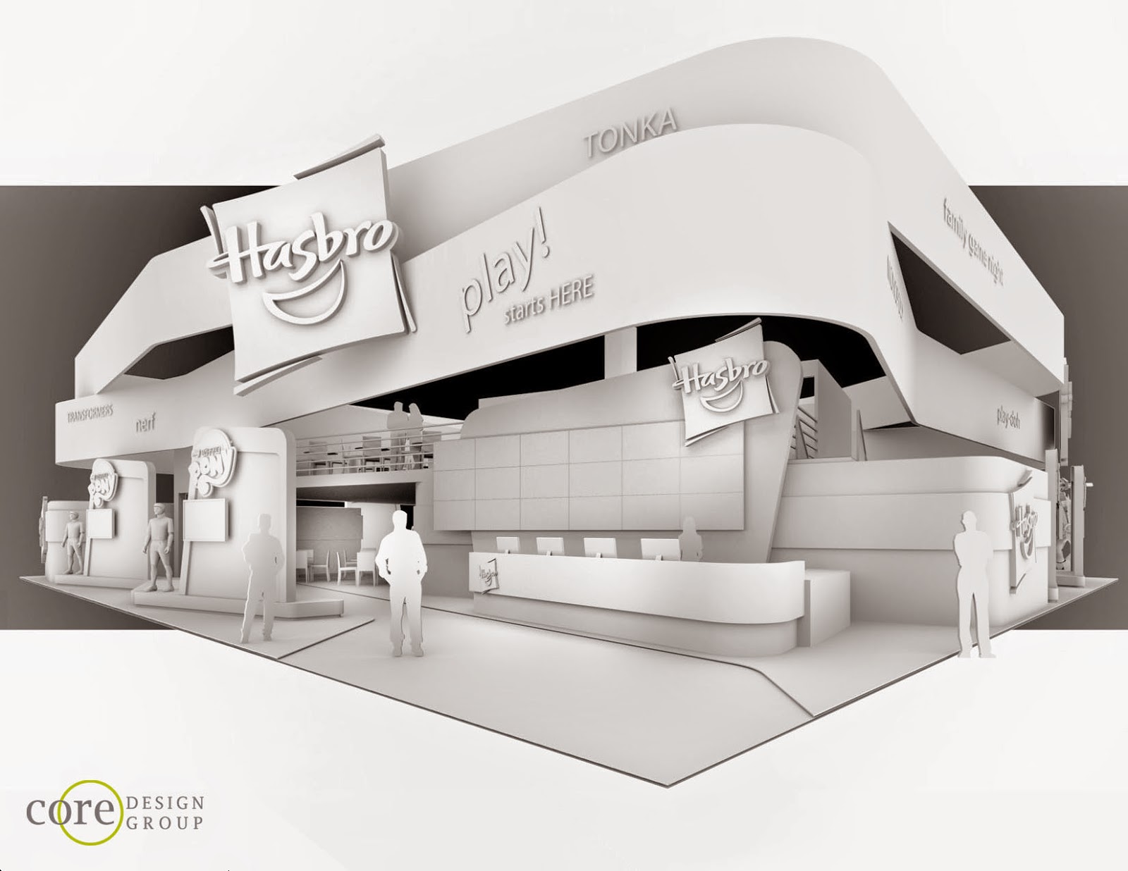 Hasbro 80' x 90' Island Exhibit: Licensing Expo - Core Design Group