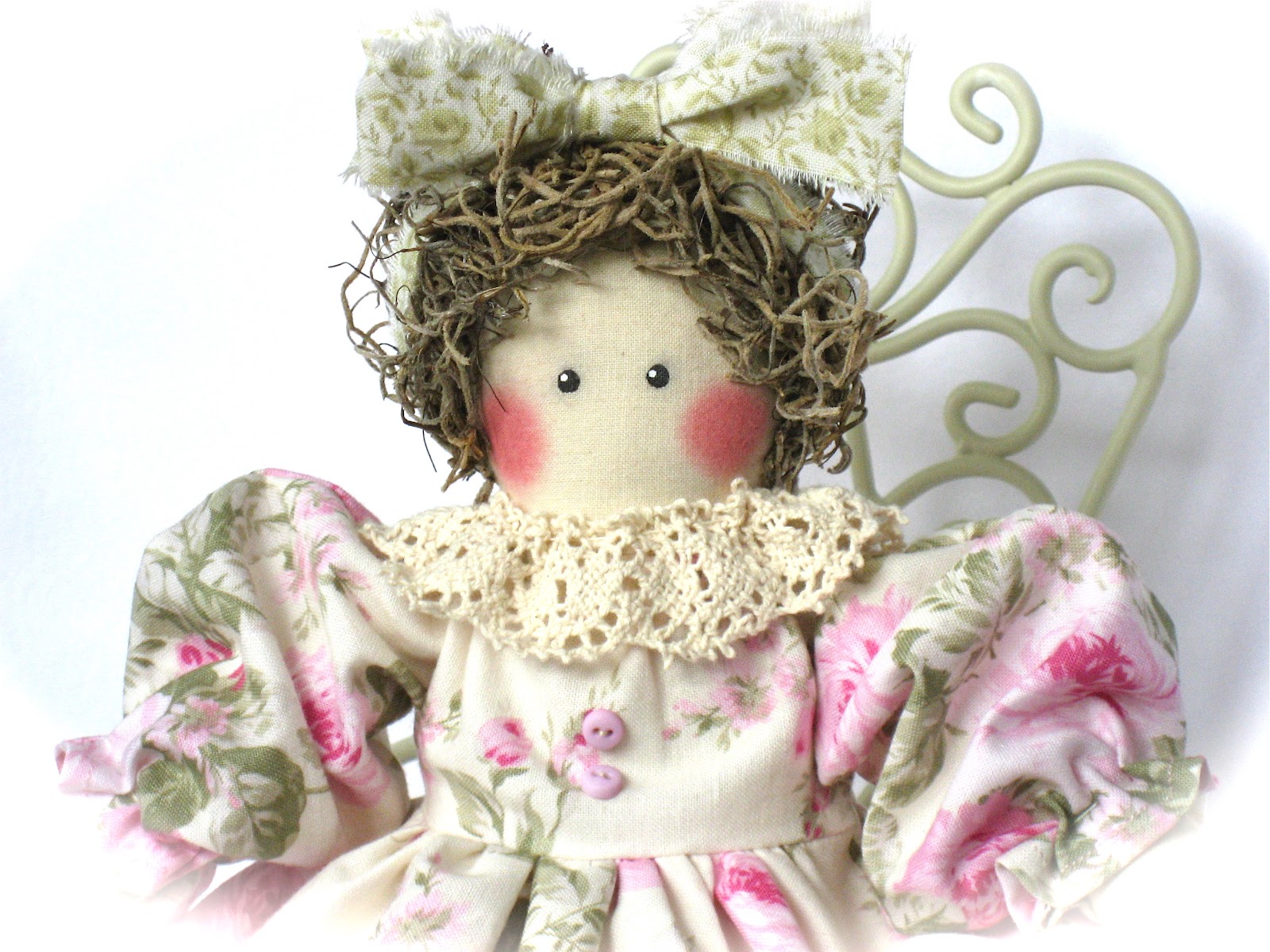 Cotton Candy Dolls: Vintage style rag doll