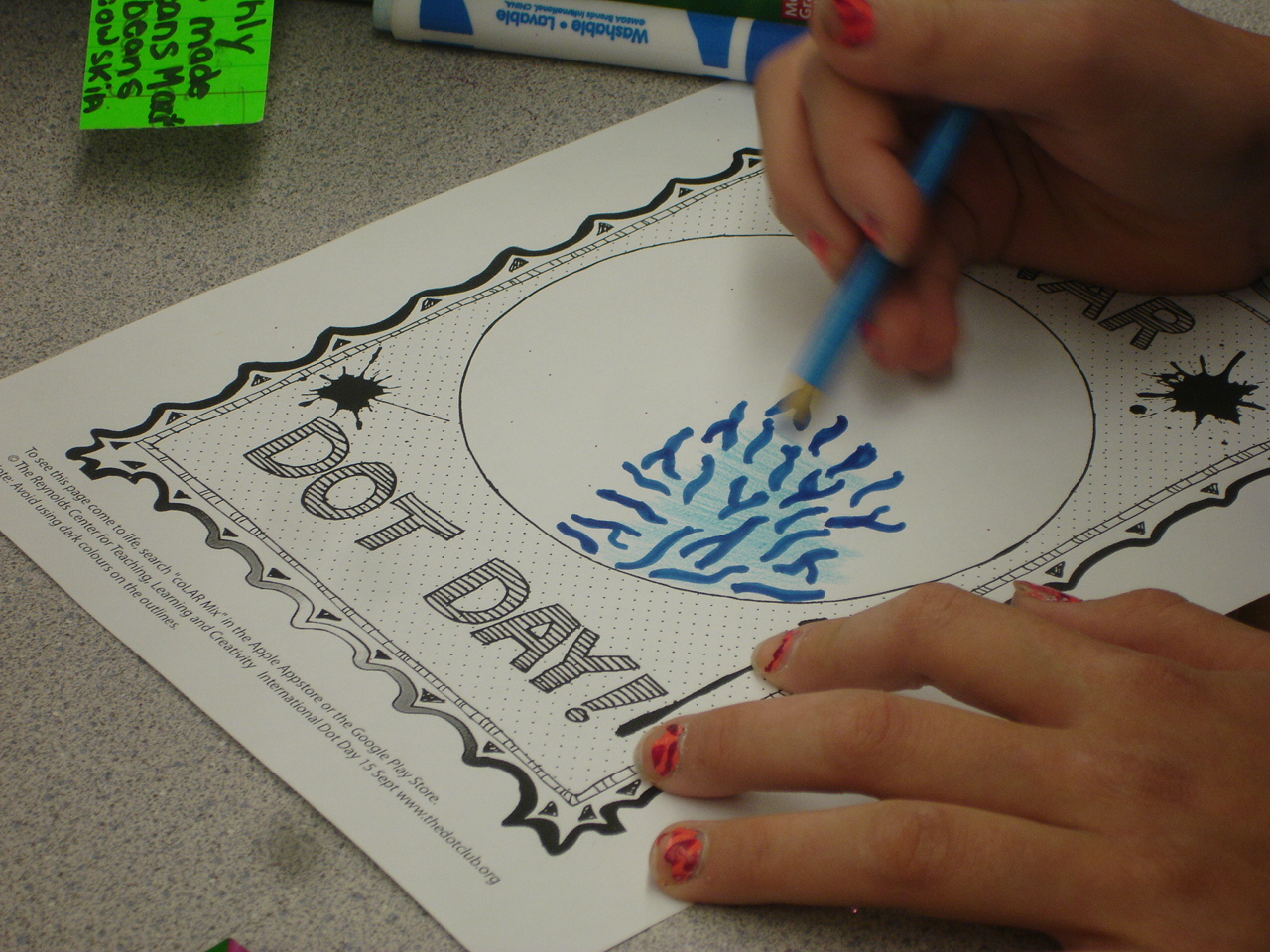 The Corner of Teaching and Technology: Dot Day with Augmented Reality