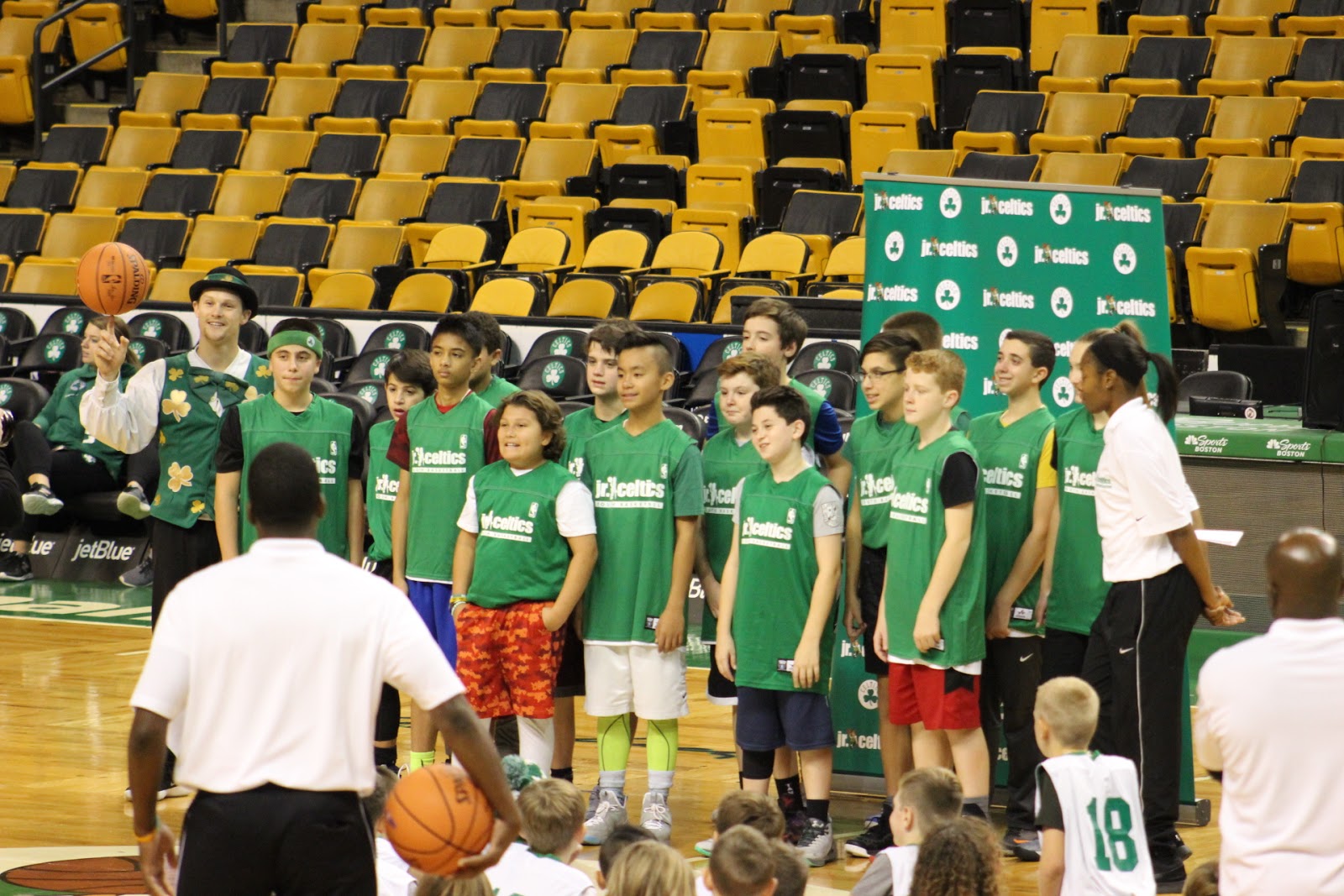 Evan and Lauren's Cool Blog: Jr. Celtics Clinic Great Skills for Kids