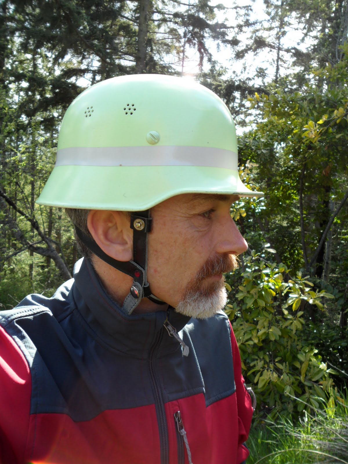 Four Bees: Deutsch Feuerwehrhelm, West German Fire Helmet 1992