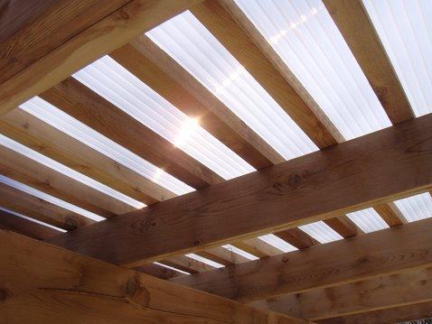 Affordable Shade Patio Covers, Inc.: Up Close Shot of The Polygal Roofing