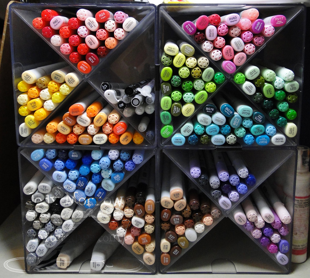 Confessions of a Ribbon Addict: Copic Markers: Organization, Storage ...