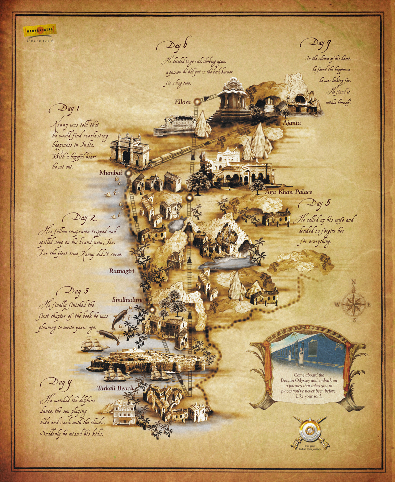 WHAT AN IDEA CAN DO: MAHARASHTRA TOURISM - PRINT CAMPAIGNS