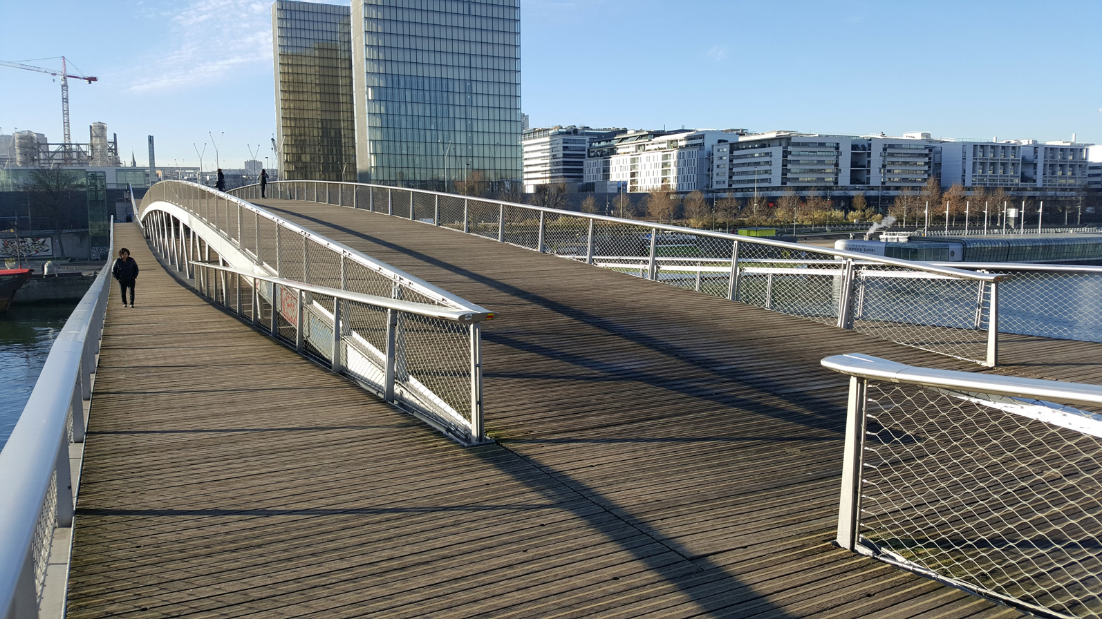 The Happy Pontist: French Bridges: 19. Passerelle Simone-de-Beauvoir, Paris