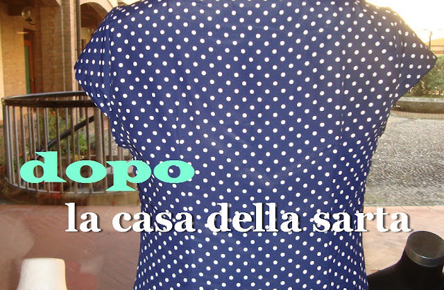 la casa della sarta: Recupero di una camicetta grande da donna,