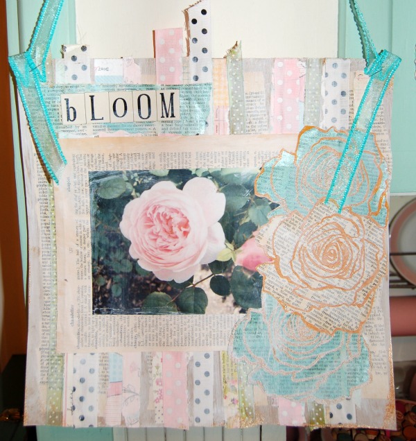 Embossed Roses Collage Tutorial at May Arts!