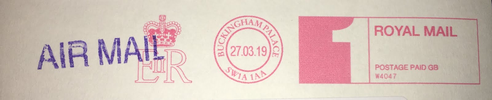 Gert's Royal Replies: UK Royal Postmarks - (W4047 Era) (2019-2022)
