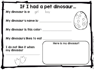 Colors and Kindergarten: My Science Journal: Dinosaurs!