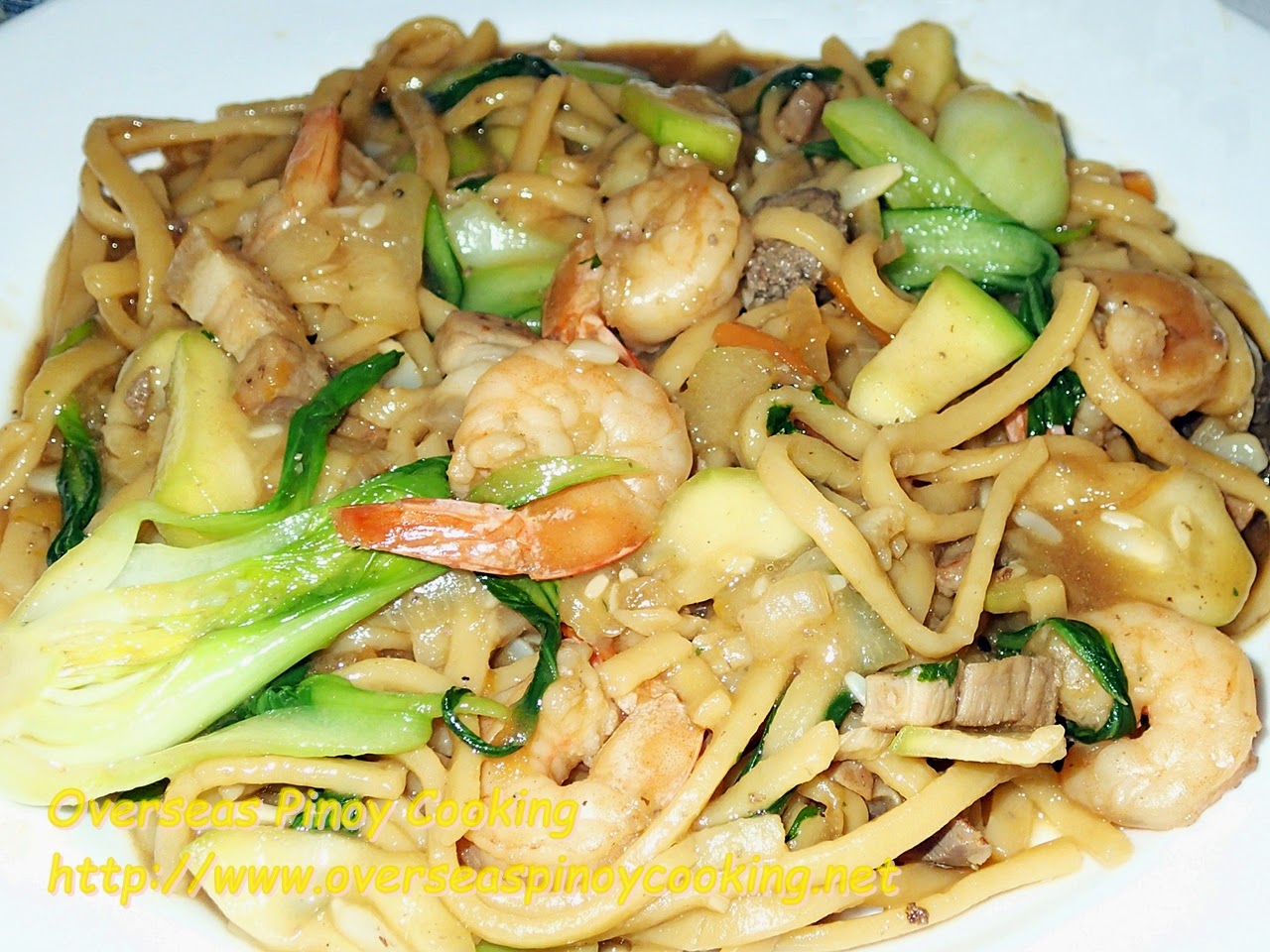 Pansit Miki with Upo