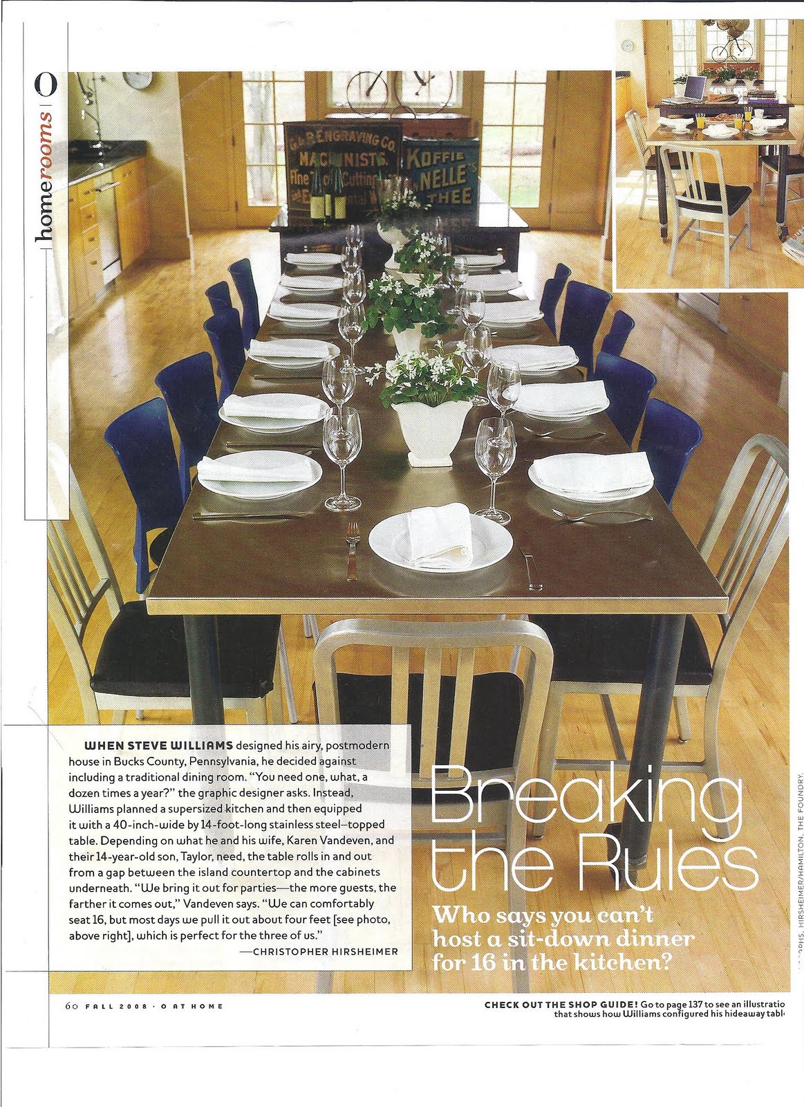 our slo house: in lieu of a dining room :: a roll out table