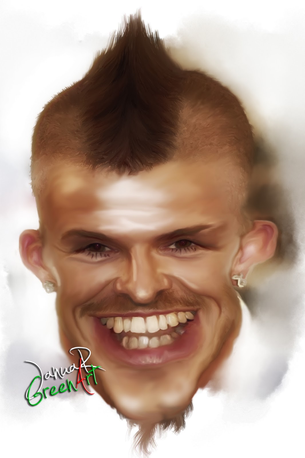 David Beckham Caricature | artist caricature