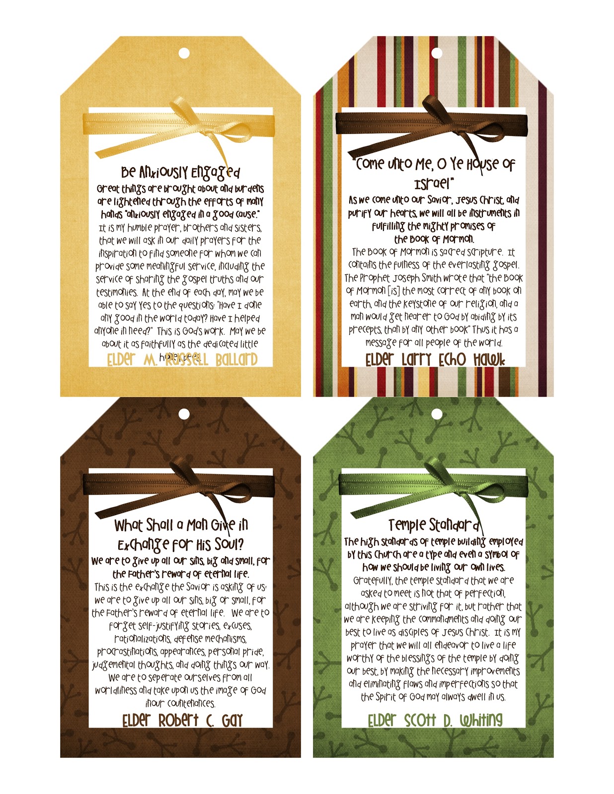 Prepared NOT Scared!: October 2012 General Conference Tags are Here!