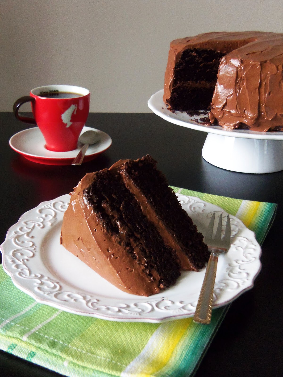 Simply Romanesco: Double Chocolate Layer Cake