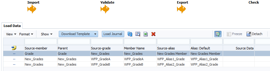 Loading Metadata using PBCS Data Management