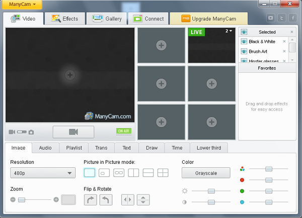平凡的幸福: 虛擬網路攝影機（WebCam）：ManyCam