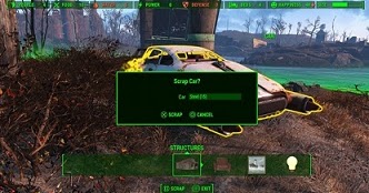 Fallout 4: scrap / miscellaneous items and crafting