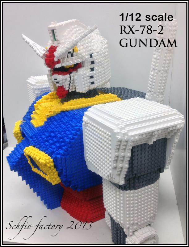GUNDAM GUY: Gundam LEGO: 1/12 Scale RX-78-2 Gundam