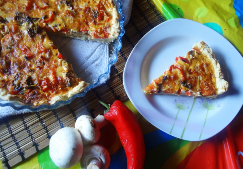 That's Eat!: ΤΑΡΤΑ ΜΕ ΜΑΝΙΤΑΡΙΑ & ΚΟΚΚΙΝΗ ΠΙΠΕΡΙΑ - MUSHROOM & RED ...