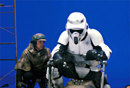 STAR WARS AFICIONADO WEBSITE: ILM CLASSIC IMAGE: BLUE SCREEN CONFLICT