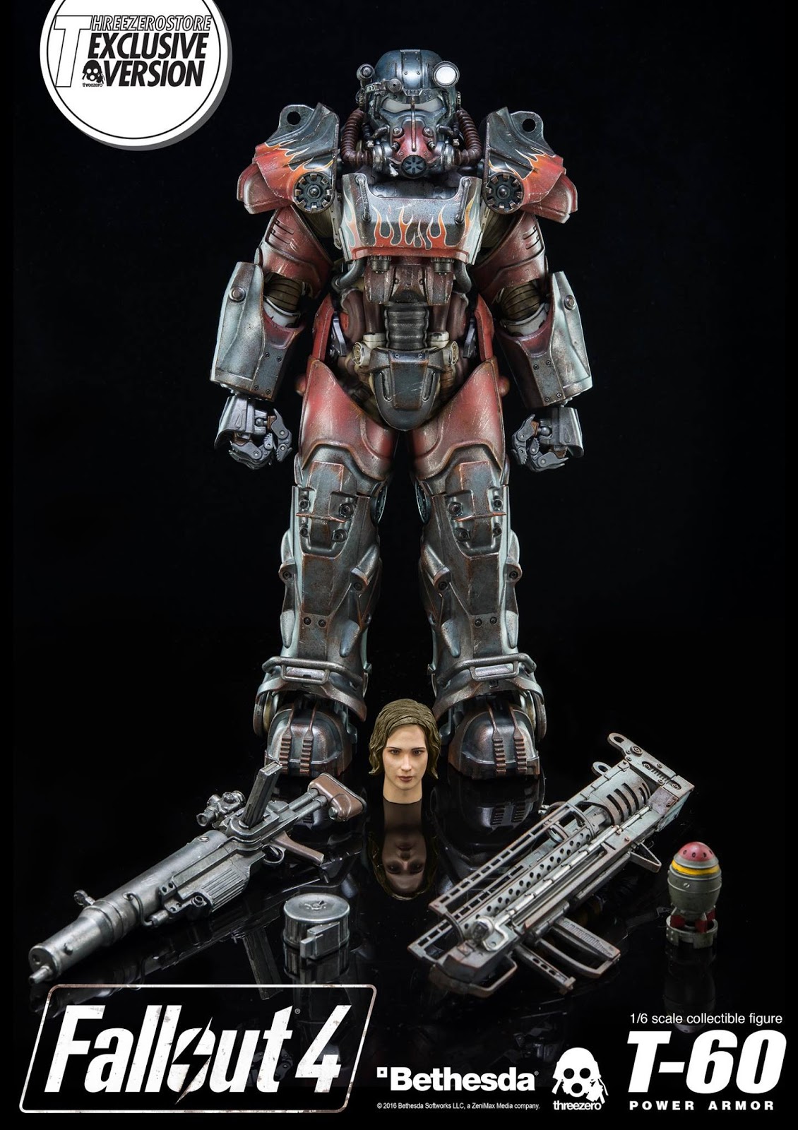 Toyhaven Threezero 1 6th Scale Fallout 4 T 60 Power Armor 14 5 Inch