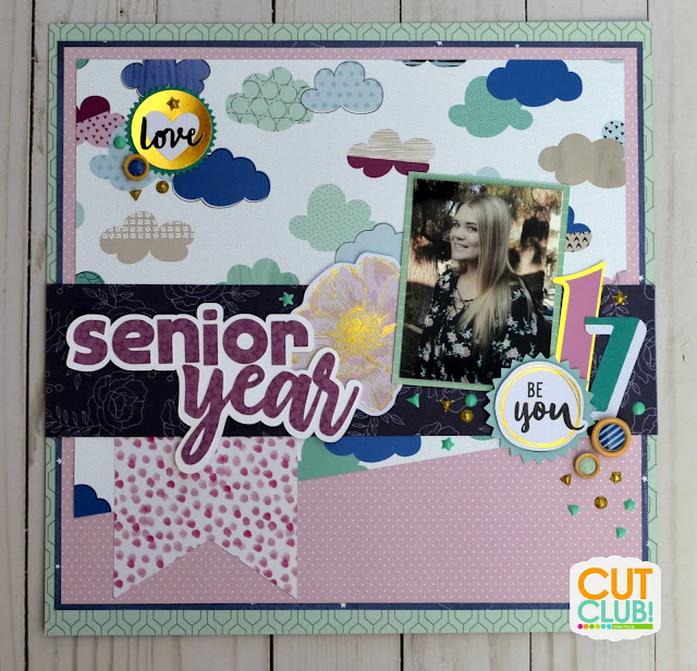 SVGCutClub: Senior Scrapbook Page