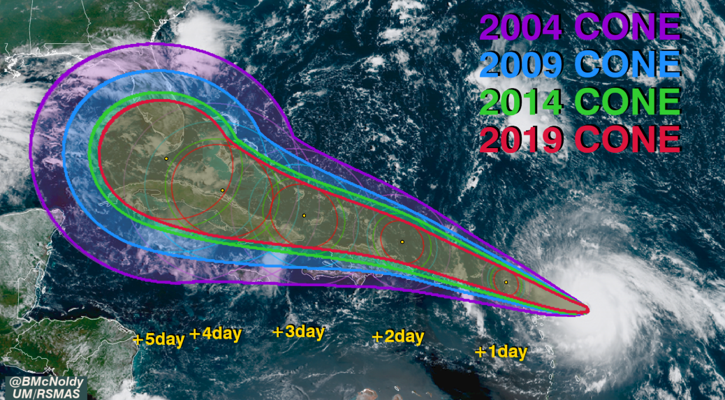 Tropical Atlantic Update: "Cone of Uncertainty" Update and Refresher