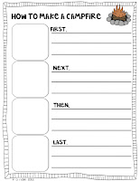 Classroom Freebies Too: Camping "How To" Writing