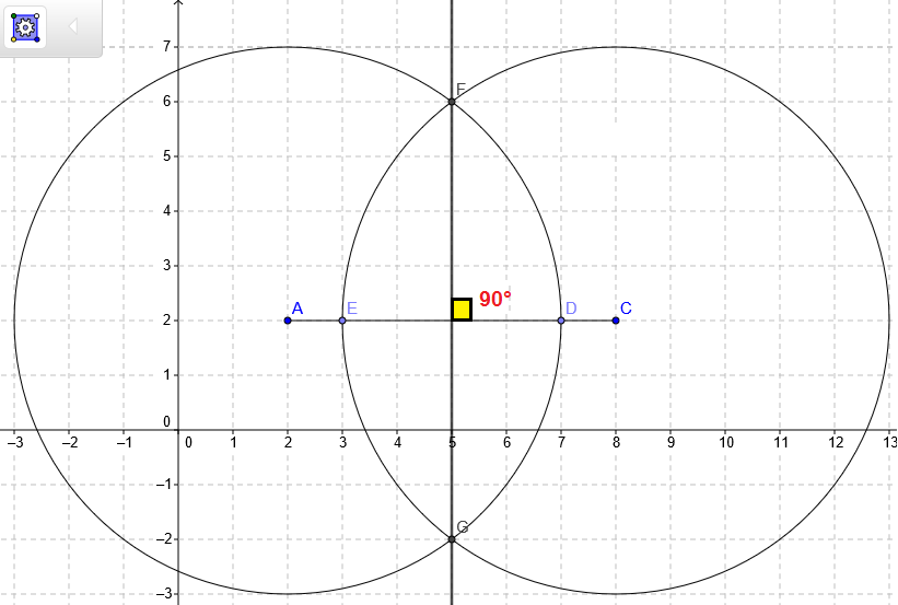 Recursos Matemáticos: Construir Simetral a Trazo con Geogebra - 7mo.