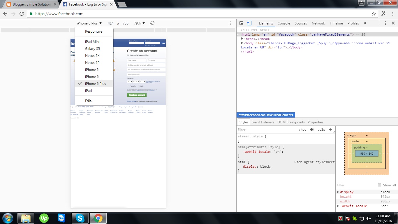 Simple Solution: How can I change Google Chrome to mobile view