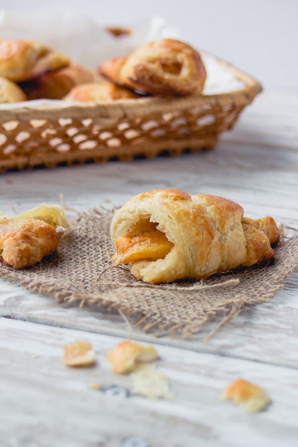 Croissants with Frangipane and Peaches + Puff Pastry recipe | This is a ...
