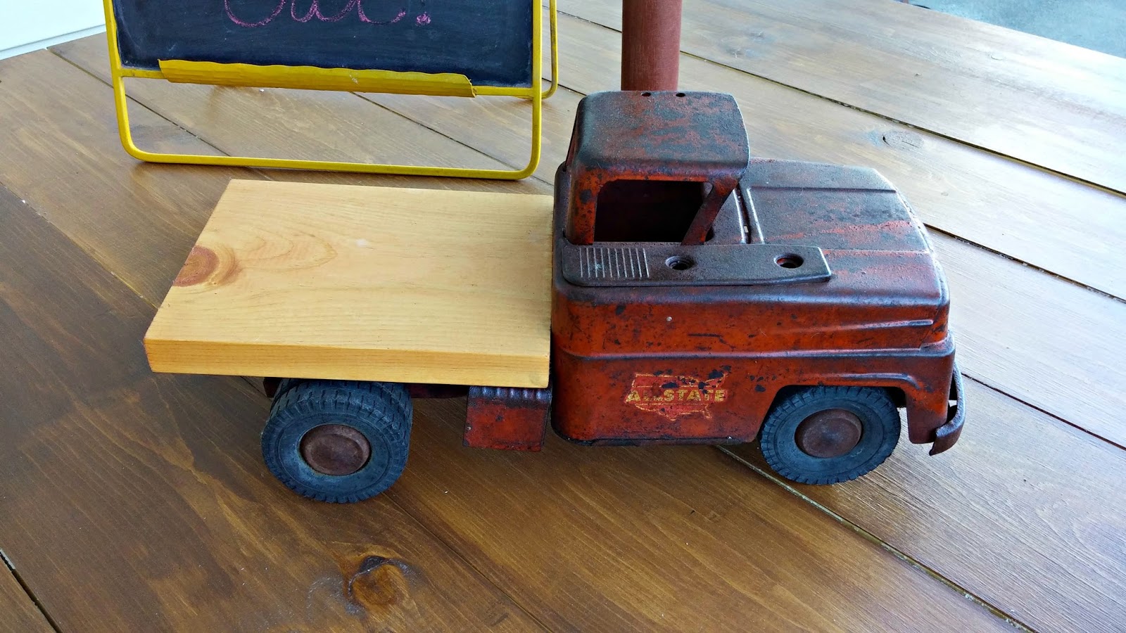 Repurposed Toy Truck Condiment Carrier - Little Vintage Cottage