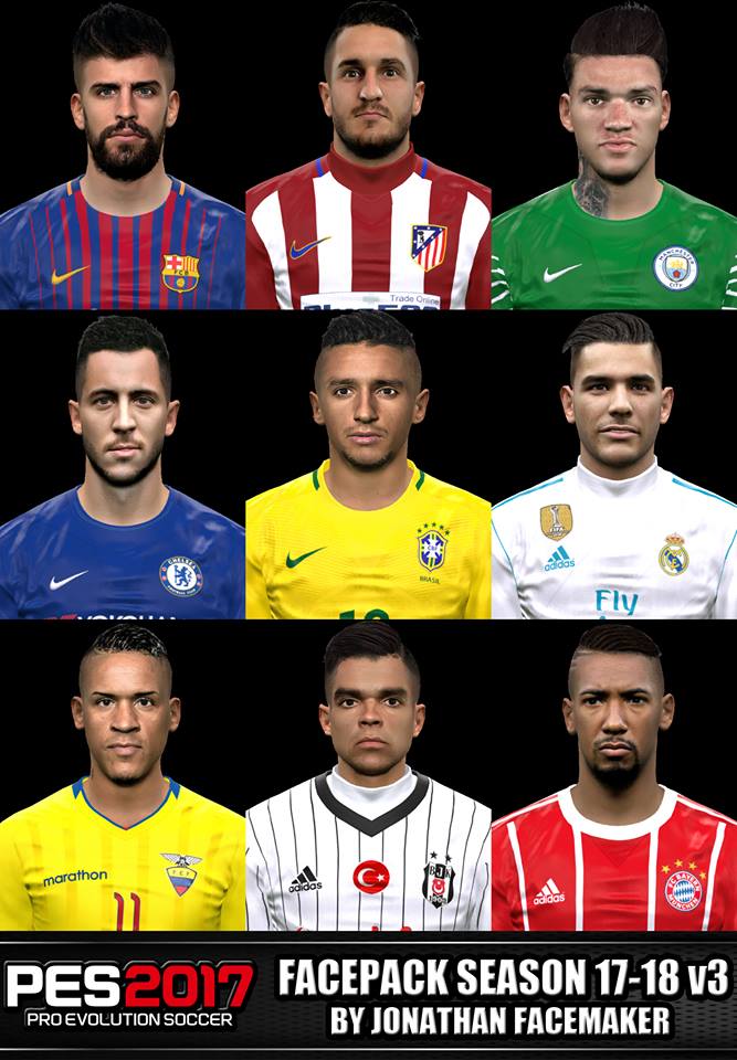 pes-modif: PES 2017 Facepack season 17-18 v3 by Jonathan Facemaker