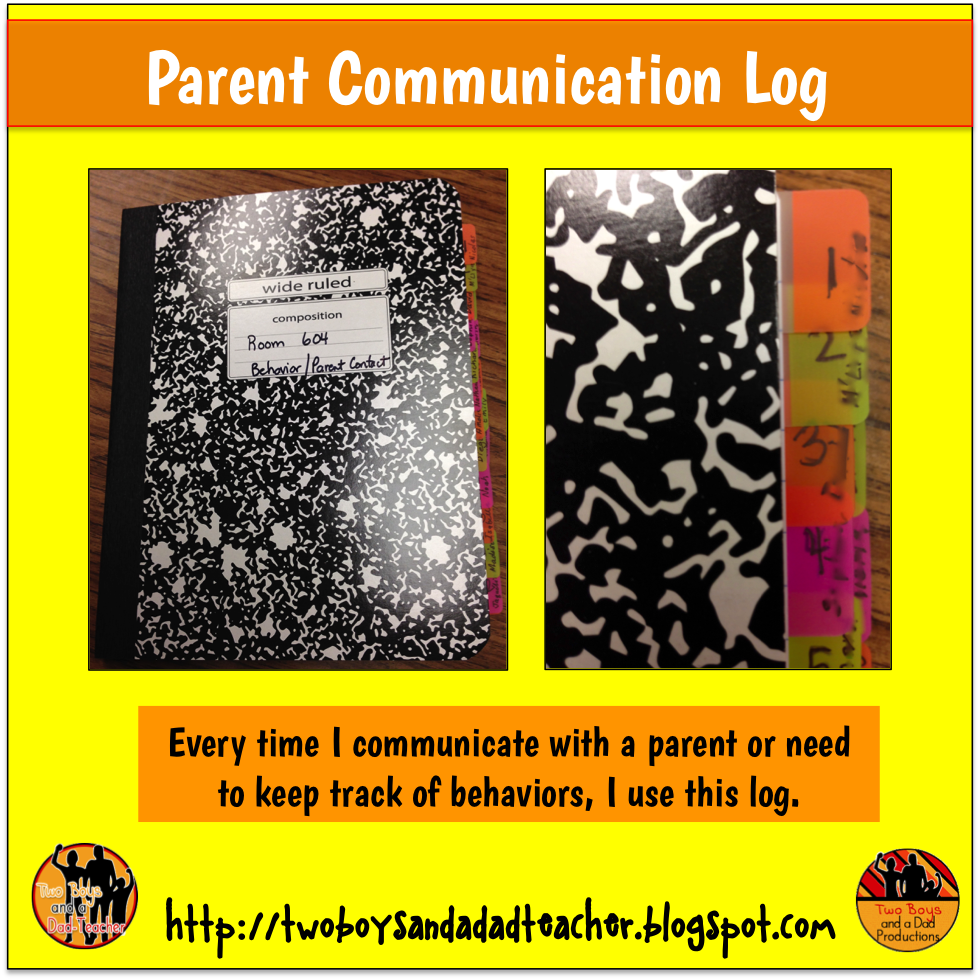 Teacher Wisdom for October: Communicating with Parents - Two Boys and a Dad