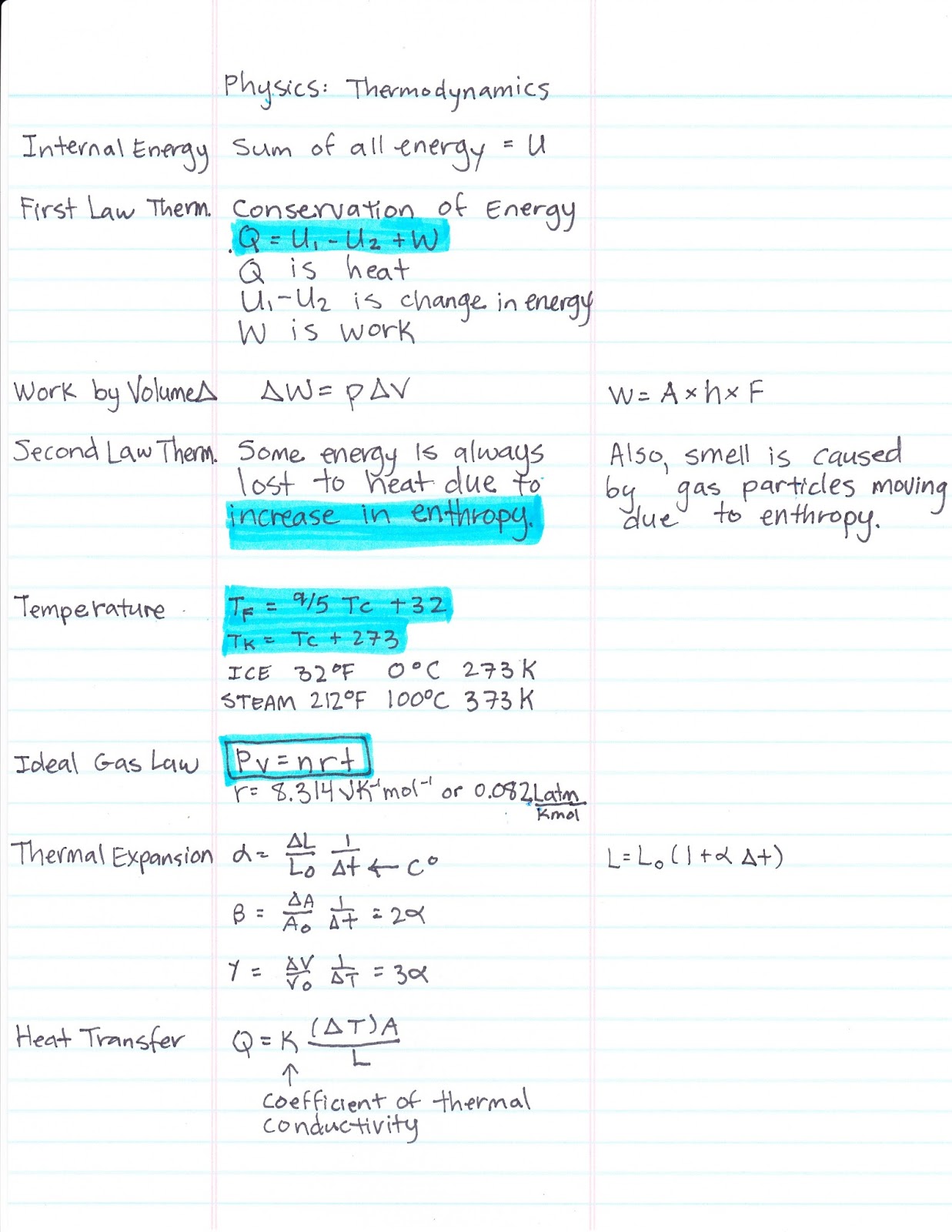 Everything MCAT: My Notes on Thermodynamics (After Quiz)