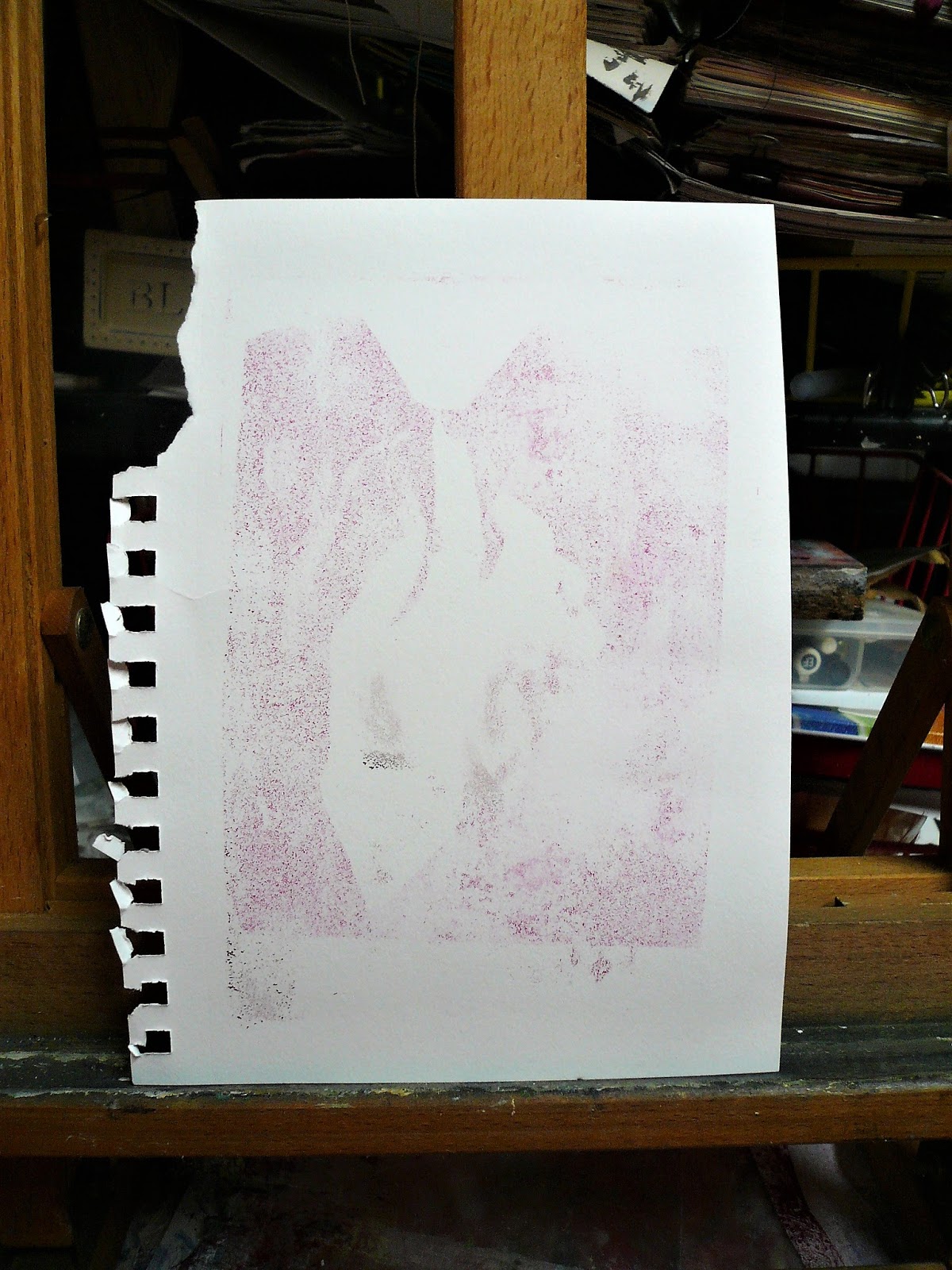 The MOXIE Rabbit : Sunday Gelli Print Magazine Image Transfer Practice