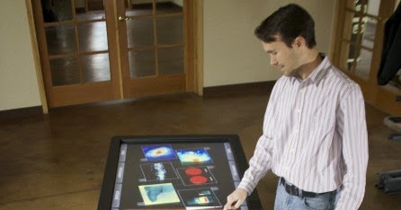 100-Inch Touchscreen Desk For The Office ~ Pin Geeks