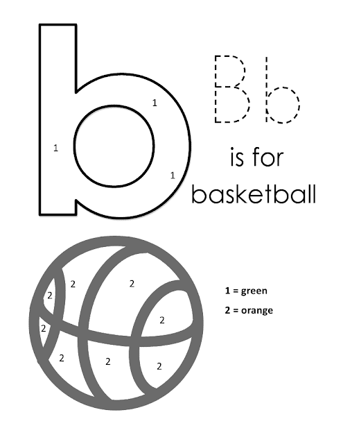 Kids Page: Alphabet Letter B lowercase Coloring Pages