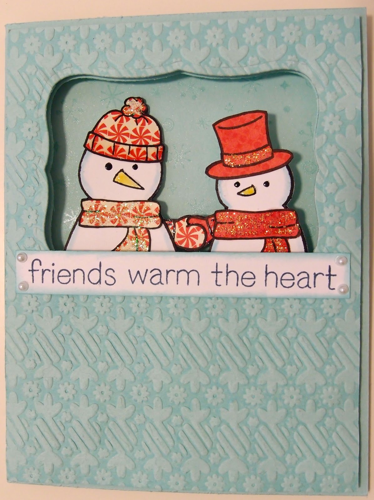 The Other Side Of Me: HCBC Week 1 Card 4 - Friends Warm The Heart