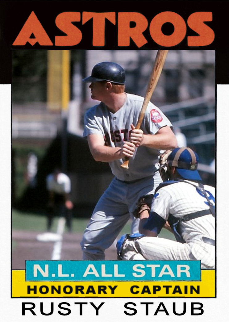 Cards That Never Were: 1986 All Star Game Honorary Captains: Rusty ...