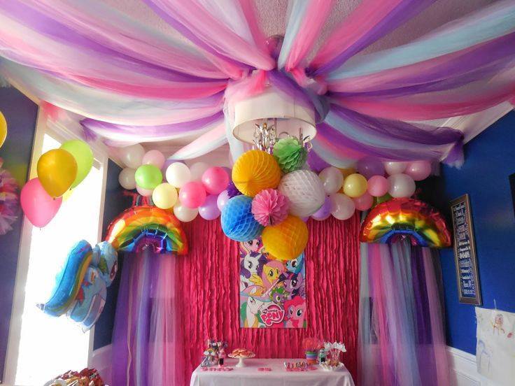 Ideas increíbles para una decoración de cumpleaños de little pony ...