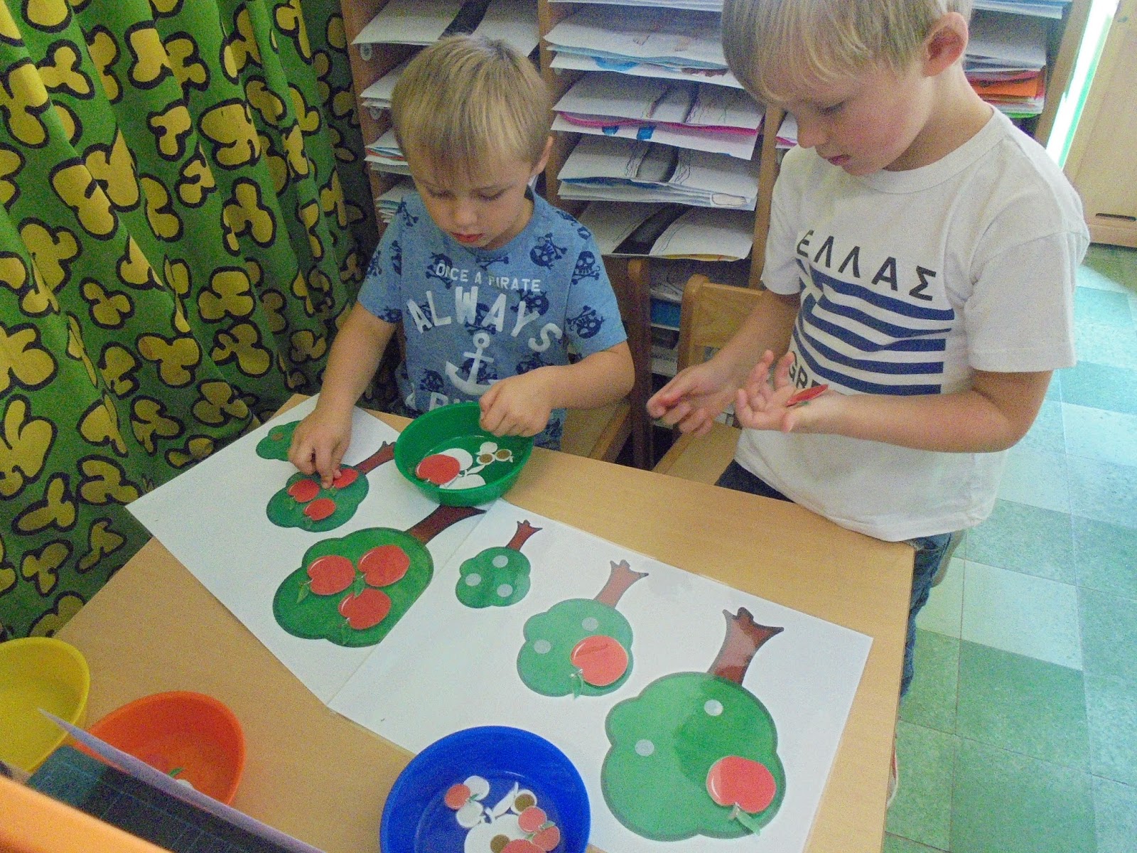 Juf Greet: Thema:: appels en peren