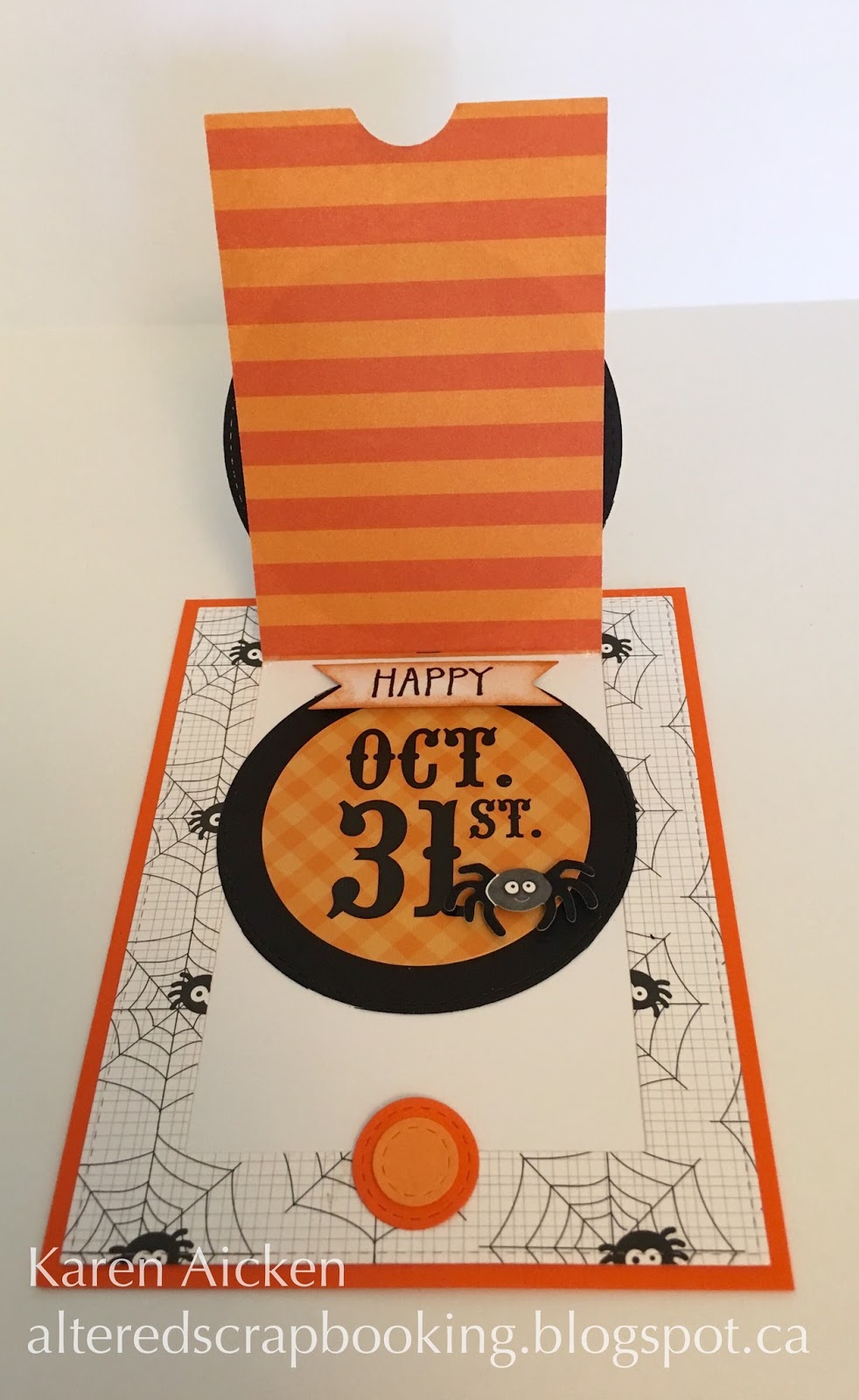 Painted Mountain Cards: Halloween Lift Flap Card