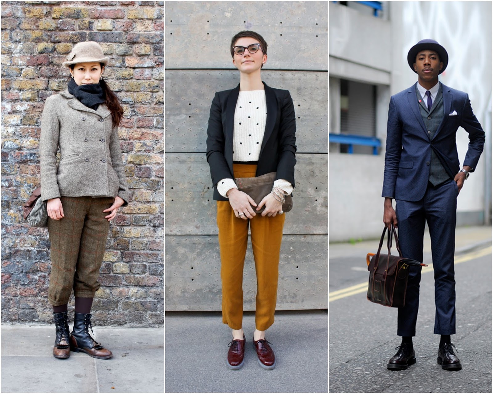 small earth vintage: street style: coats, boyish tailoring, and perfect ...