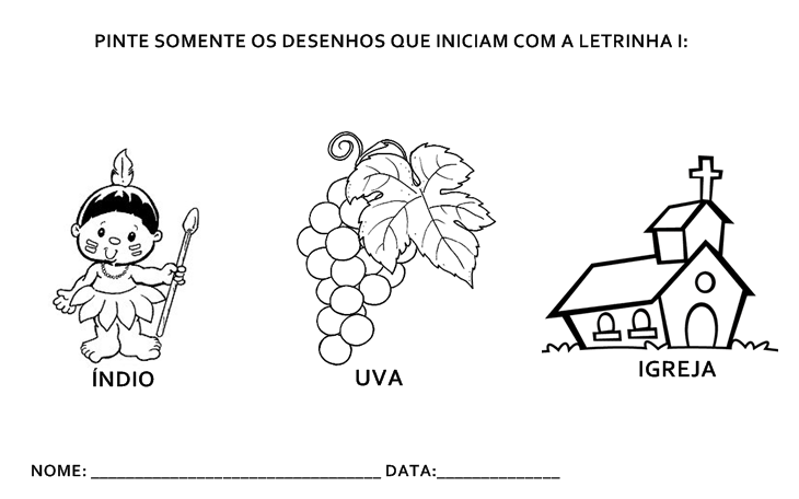 professoras criativas: ATIVIDADE LETRA I
