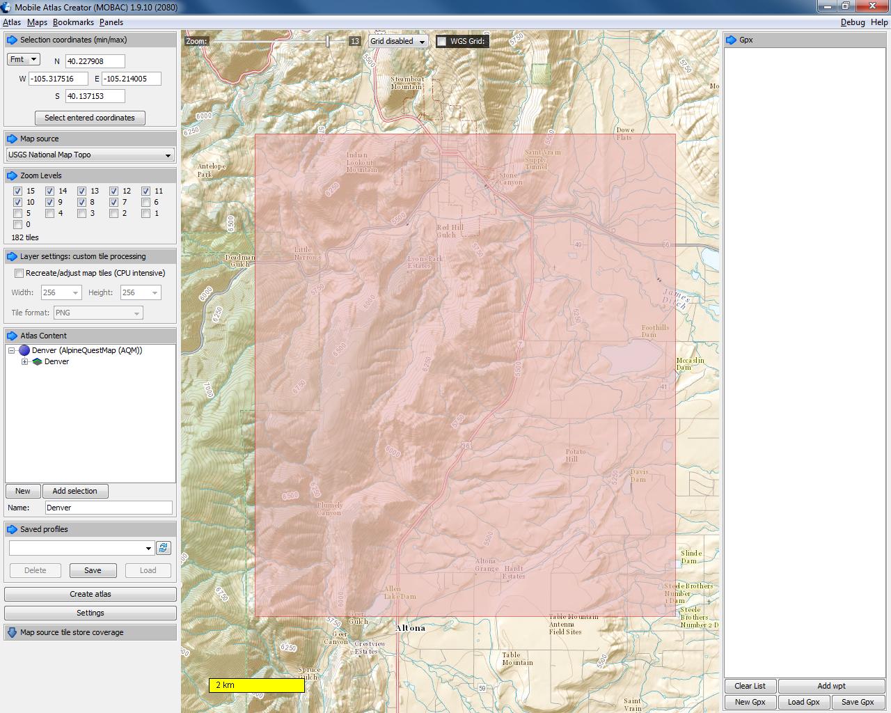 ENGEO web: USGS Topo Data on the Go