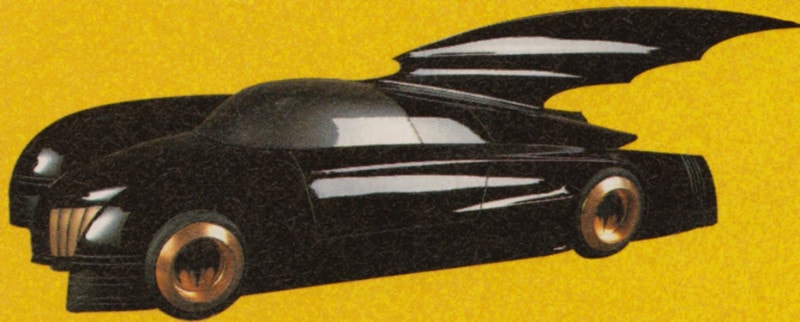 1995 Batman.com : Concept Art: Batmobile designs